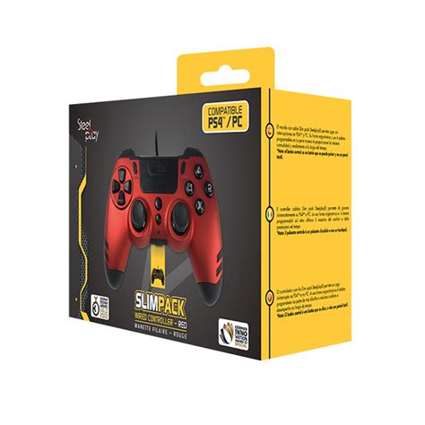 Buy Lexip Steelplay Slim Pack Wired Controller Ruby Red Playstation