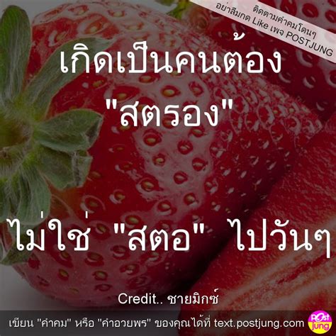 เกิดเป็นคนต้อง สตรอง ไม่ใช่ สตอ ไปวันๆ