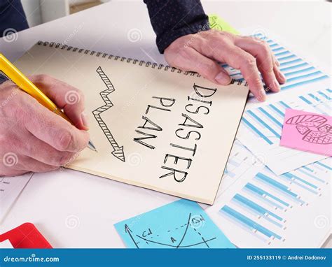 Disaster Plan Is Shown Using The Text Stock Image Image Of Incident Preparedness