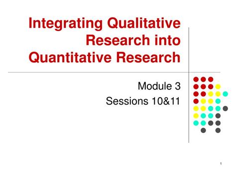 Ppt Integrating Qualitative Research Into Quantitative Research