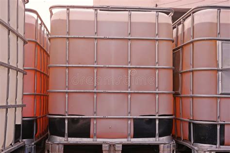 IBC Intermediate Bulk Container Stock Photo Image Of Container White