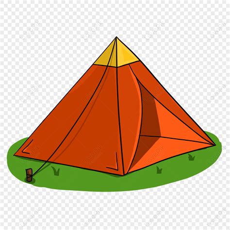 빨간색 노란색 대조 색상 일러스트 잔디 텐트 클립 아트 그래픽 자고 Png 일러스트 무료 다운로드 Lovepik