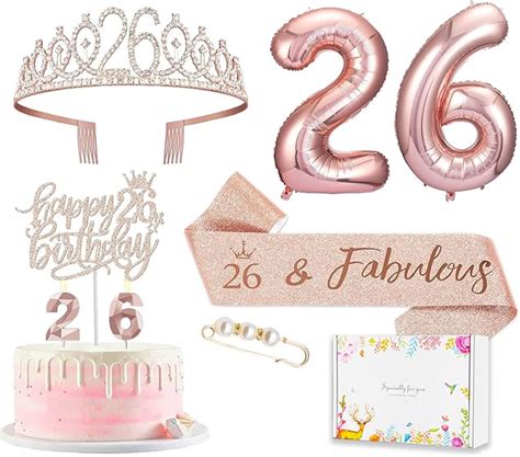 26th Birthday Decorations For Her Women Including 26 Year