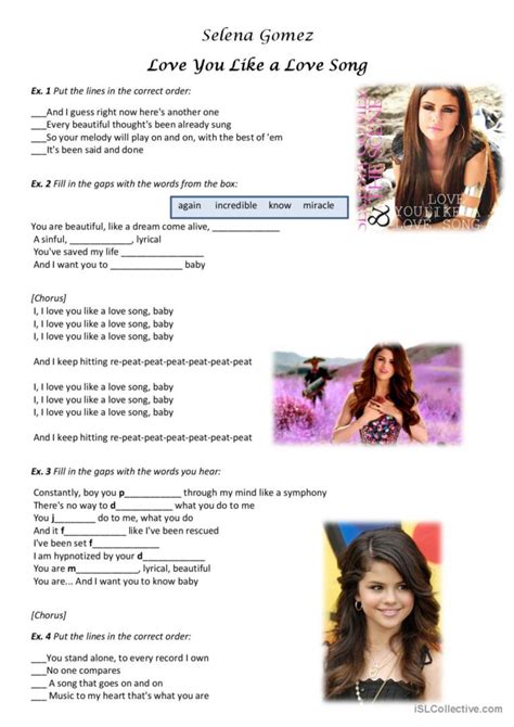 Selena Gomez Love You Like A Love Song Wallpaper