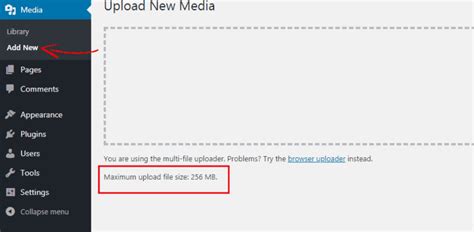 How To Increase Media File Maximum Upload Size In WordPress