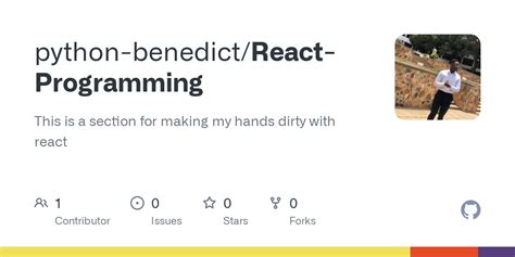 Github Python Benedictreact Programming This Is A Section For