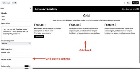 Grid Block 🚀 Courselit Docs