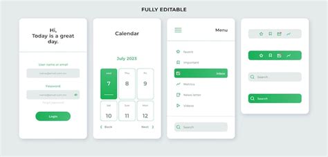 premium vector free vector ui ux kit for apps