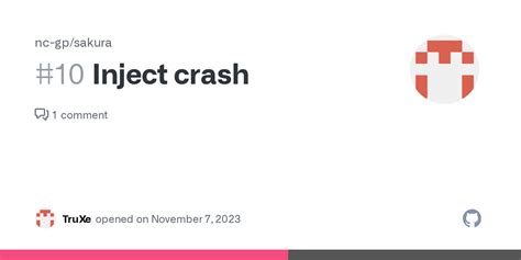 Inject Crash · Issue 10 · Nc Gp Sakura · Github