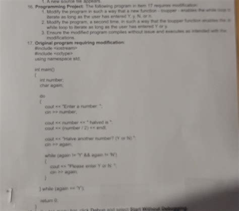 Solved 1 A New Source File Appears Iterate As Long As The