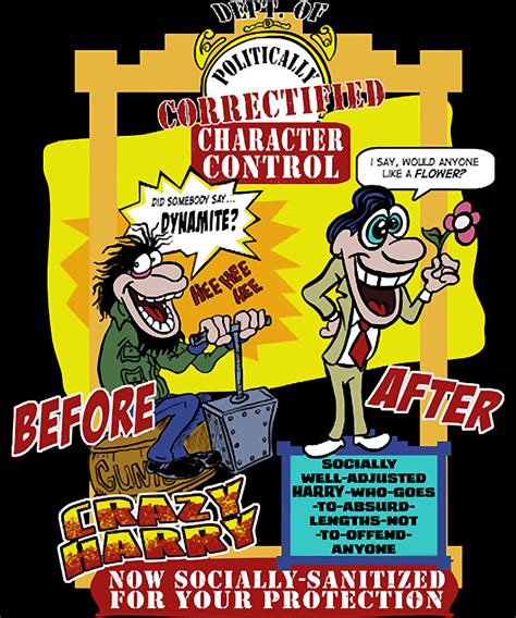 Crazy Politically Correctified Poster Girl Painting By Suzanne Tara