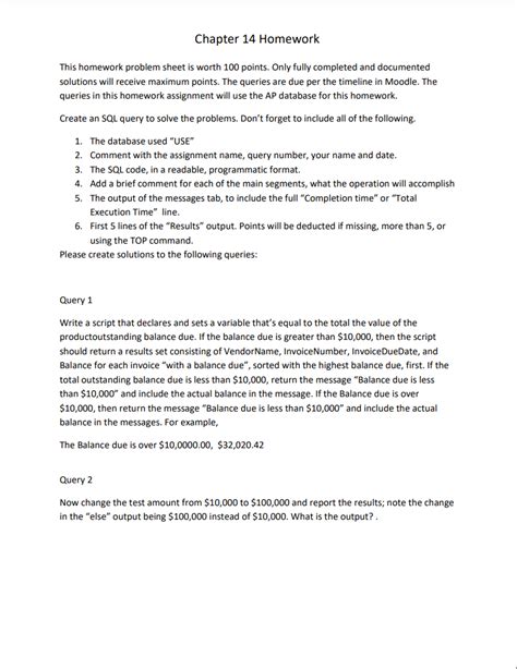 Solved Chapter 14 Homework This Homework Problem Sheet Is