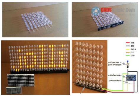 large 8×8 led matrix display