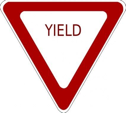 Yield Sign 무료 다운로드를 위한 벡터 Freeimages