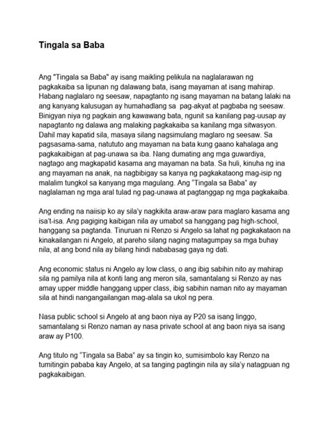 Tingala Sa Baba Pdf