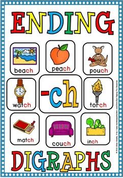 ENDING DIGRAPH POSTER CH Flash Freebie By Murphys Lesson Design Studio