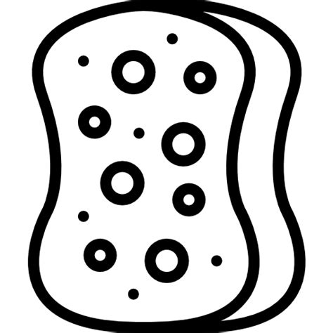 Sponge Basic Miscellany Lineal Icon