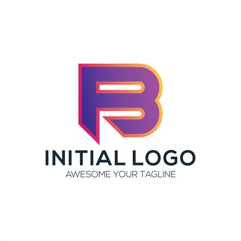 Initial B Logo Design Gradient Colorful 24305749 Vector Art At Vecteezy