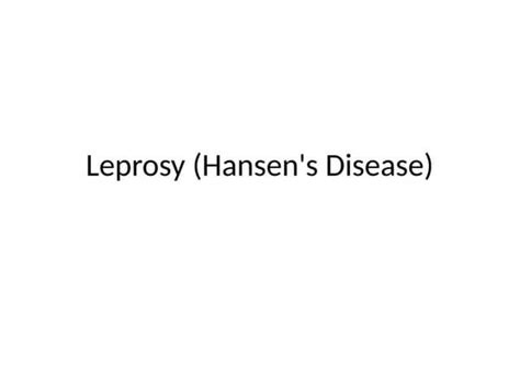 Leprosy Pdf