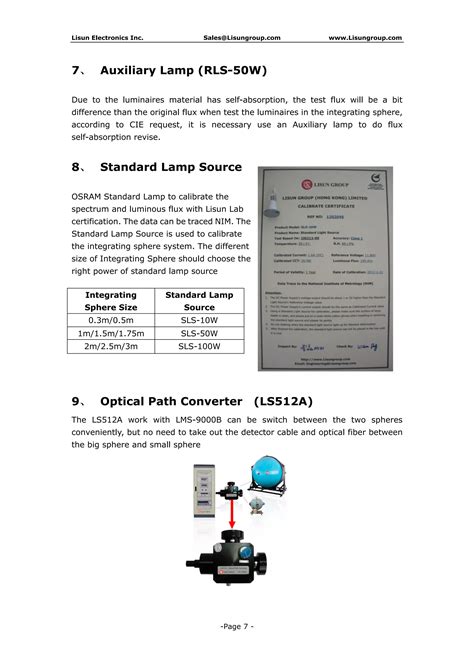 High Precision Spectroradiometer Integrating Sphere System 9000b Pdf