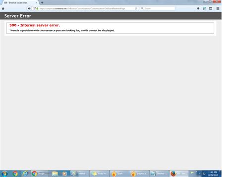 [nf 5253] matt getting server error for employee login workterra jira
