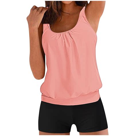 Efsteb Trendy Bikini Sets For Women Womens Tankini Swimsuits Solid