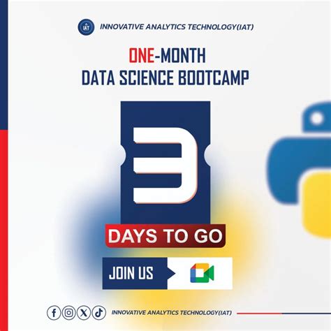 Datasciencebootcamp Iatbootcamp Learndatascience Innovative Analytics Technology Iat