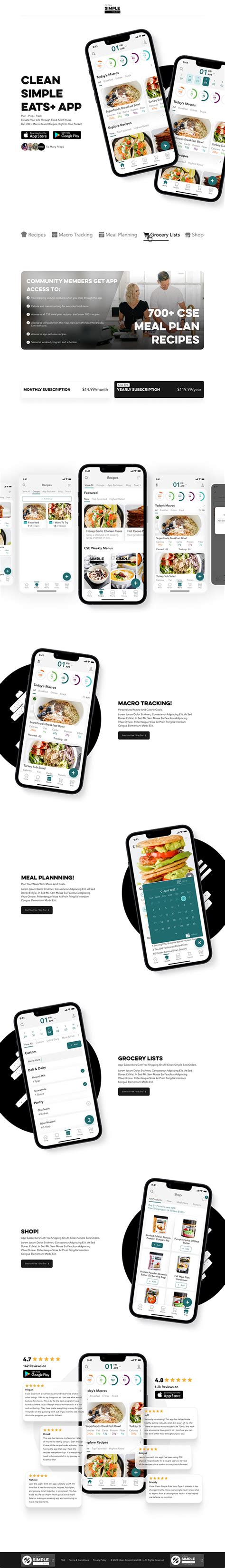 Responsive App Landing Page CSE On Behance