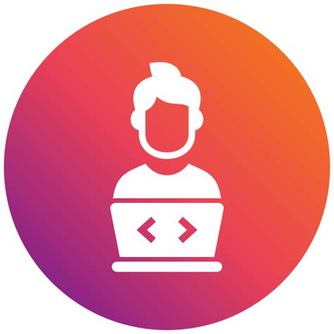 Developer Generic Gradient Fill Icon Developer Generic Gradient Fill Icon