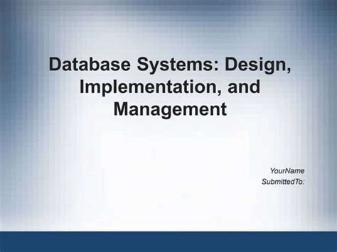 Database Administration Management And Securitypptx