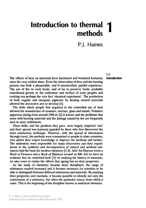 Solution Thermal Methods Of Analysis Principles Applications And Problems By P J Haines Et Al Z