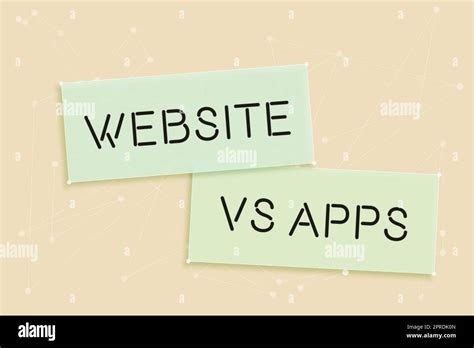 Text Sign Showing Website Vs Apps Concept Meaning Doubt Between Using