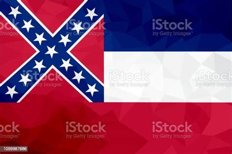 미시시피 다각형 플래그입니다 모자이크 현대 배경입니다 기하학적 디자인 0명에 대한 스톡 벡터 아트 및 기타 이미지 0명 3차원 형태 건축물 Istock