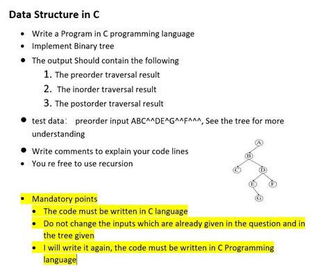 Solved Data Structure In C Write A Program In C Programming Chegg