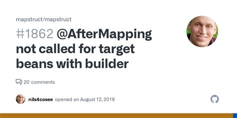 aftermapping not called for target beans with builder · issue 1862