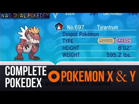 Pokemon X And Y Pokemon Pokedex