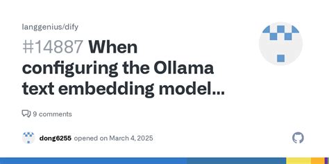 When Configuring The Ollama Text Embedding Model In The Model Provider