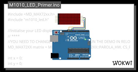 Looping Led Rows Wokwi Esp32 Stm32 Arduino Simulator