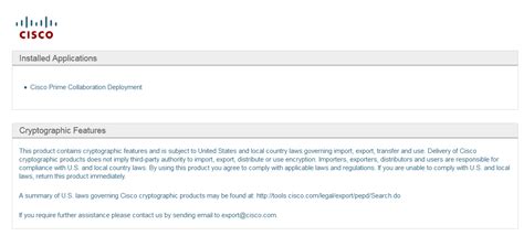Installation Of Cisco Prime Collaboration Deployment Root