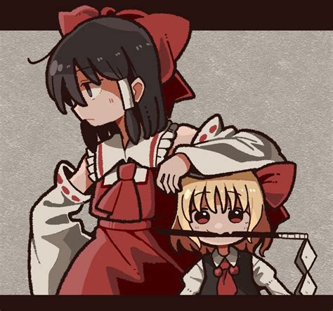 Hakurei Reimu And Rumia Touhou Drawn By Henyomen Danbooru