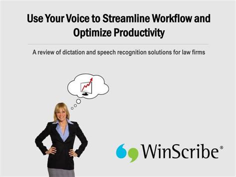 use your voice to streamline workflow and optimize productivity ppt