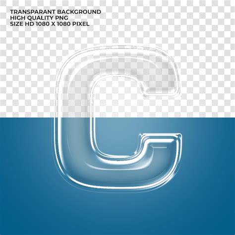 Psd 투명 알파벳 문자 프리미엄 Psd 파일