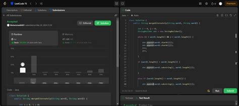 Resolved Merge Strings Alternately On Leetcode Muhammad Ali Posted
