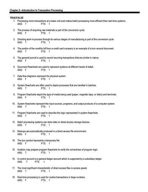 Chapter 2 Introduction To Transaction Processing Accounting