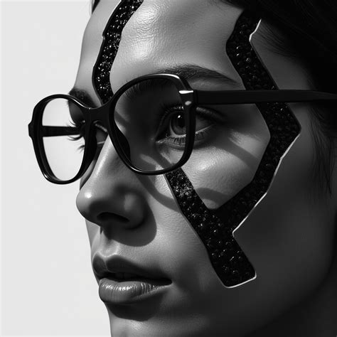 Free Technology Meets Human Image Portrait Monochrome Futuristic Download At Stockcake