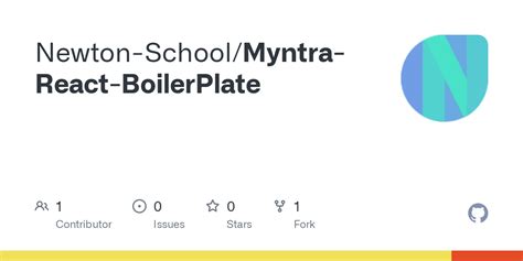GitHub Newton School Myntra React BoilerPlate