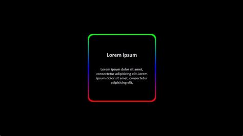 Css Anİmasyon 3 Renk GeÇİŞlİ Border