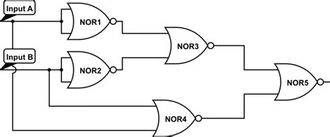 Xor Gate Using Nor Circuit Diagram