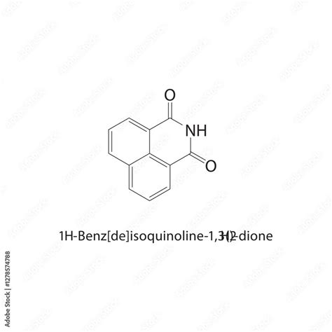 1h Benz[de]isoquinoline1 3 2h Dione Skeletal Structure Isoquinoline Derivative Compound
