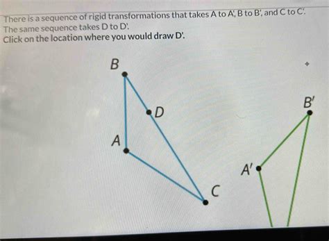 solved there is a sequence of rigid transformations that takes a to a